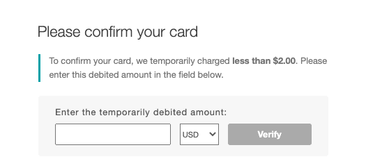Card Verification